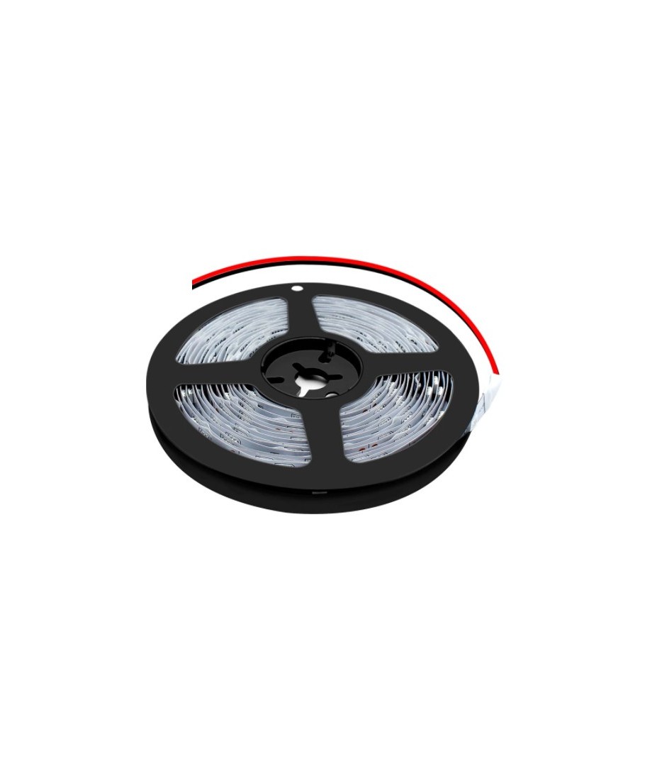 Röd 670 nm 4,8W/m 24V LED strip - 5m, IP20, 60 LED per. meter